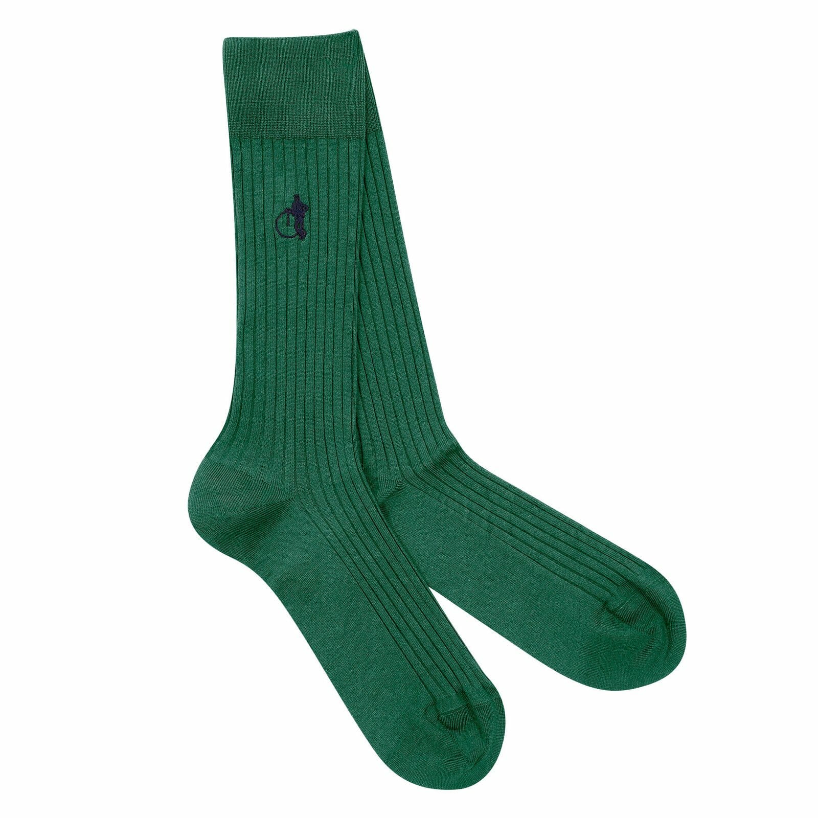 Green Simply Sartorial Socks | London Sock Company