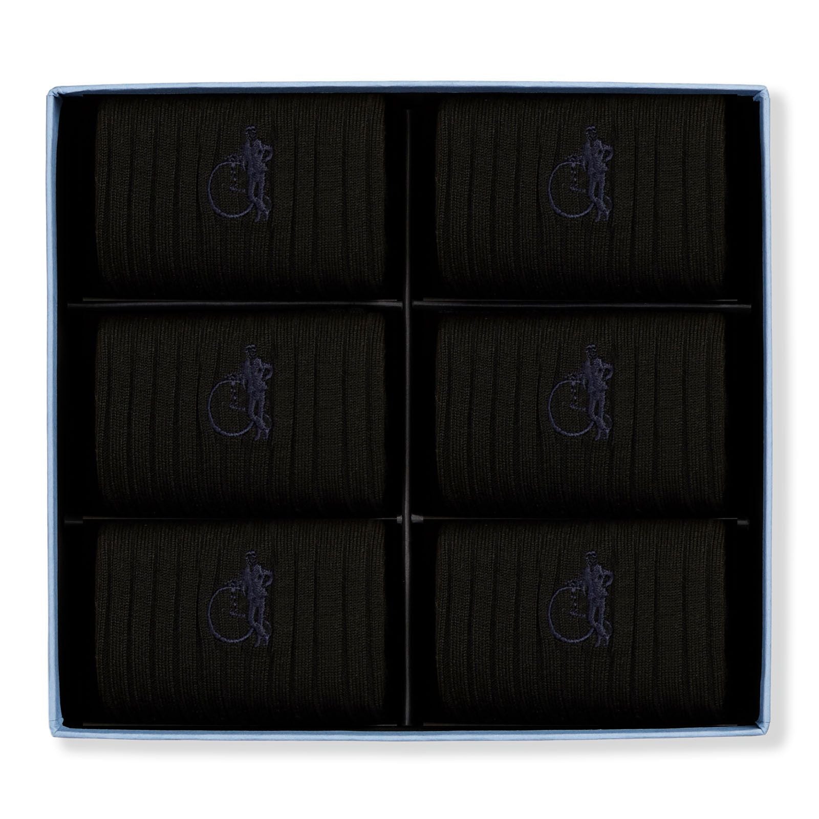 Simply Black 6-Pair Sock Box | London Sock Company