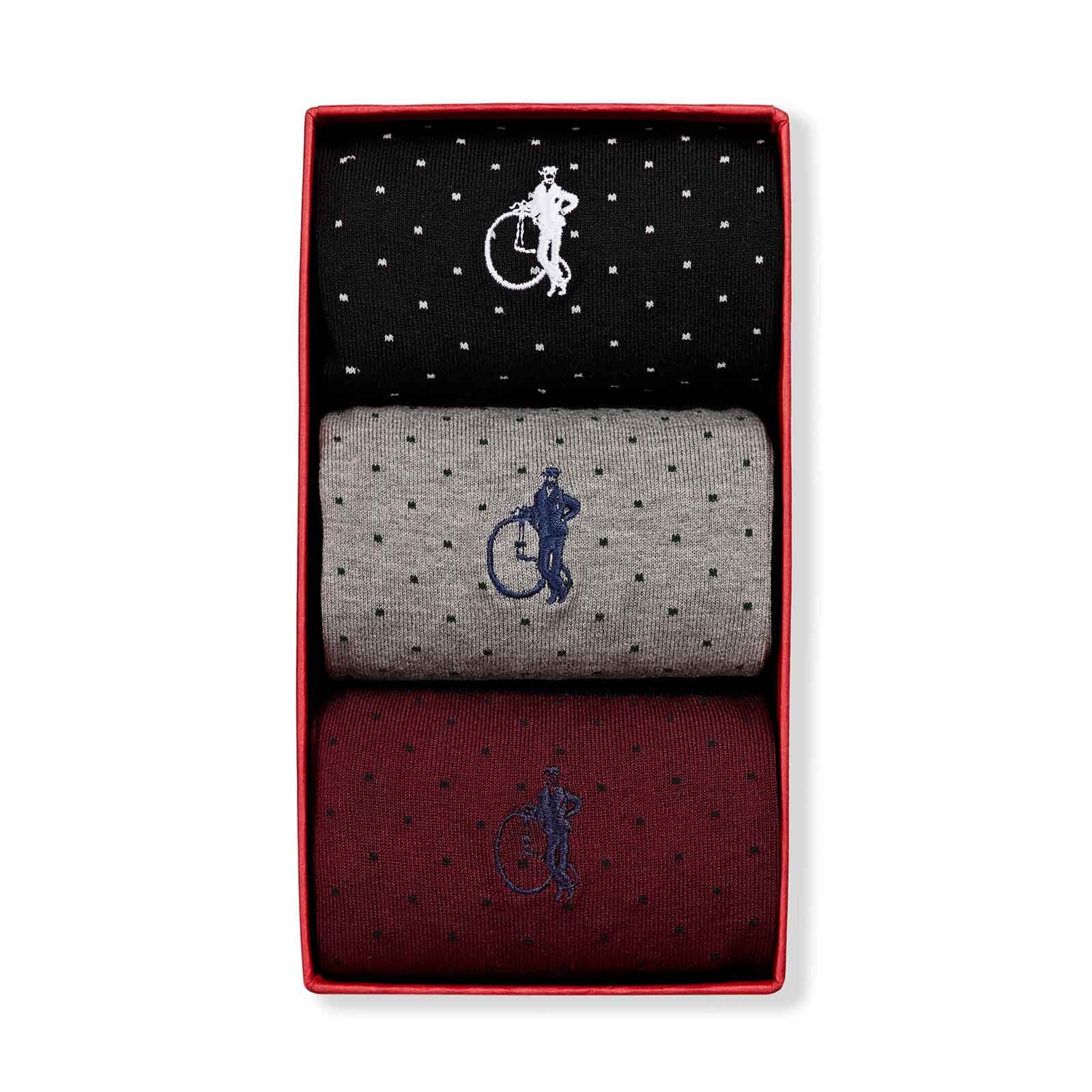 Spot of Style 3-Pair Sock Box | London Sock Company